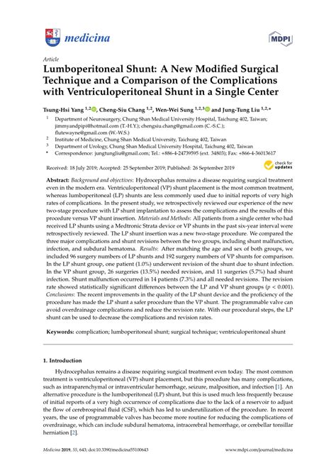 pdf lumboperitoneal shunt a new modified surgical technique and a comparison of the