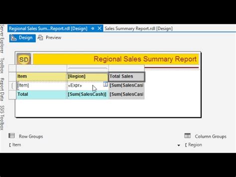 Microsoft Business Intelligence Data Tools Ssrs How To Create A