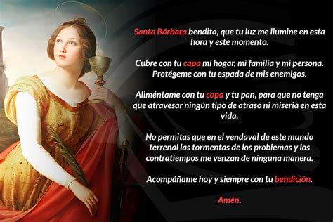 Poderosa Oración a Santa Bárbara para Amor protección y Fortuna