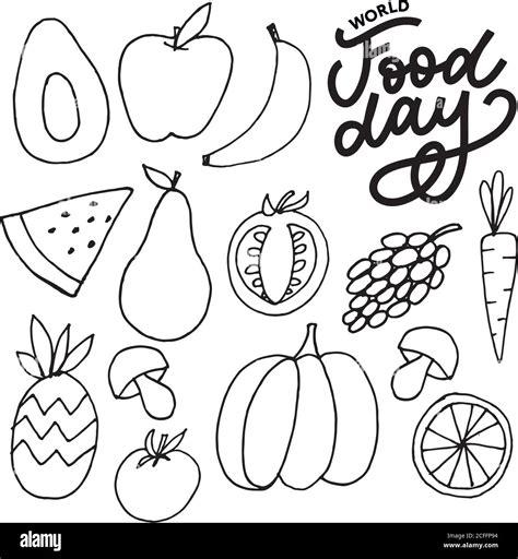 Día Mundial de la Alimentación Ilustración vectorial Adecuado para