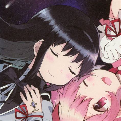 From Puella Magi Madoka Magica Madoka And Homura Matching Icons