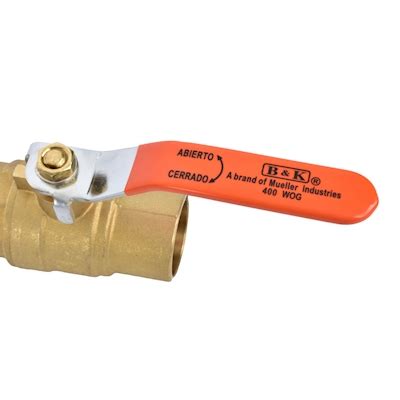 VÁLVULA ESFERA 1 PULGADA DORADO MUELLER The Home Depot México