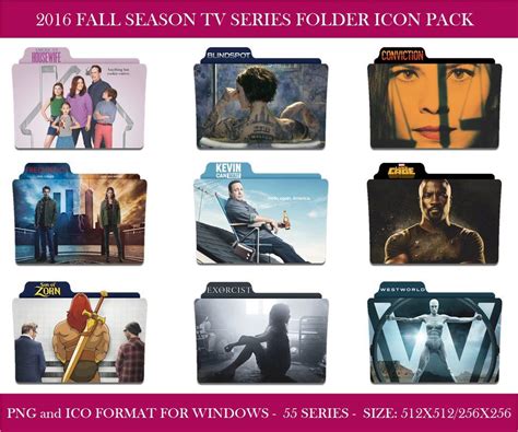 2016 Fall Season TV Series Folder Icon Pack By Llyr86 Deviantart