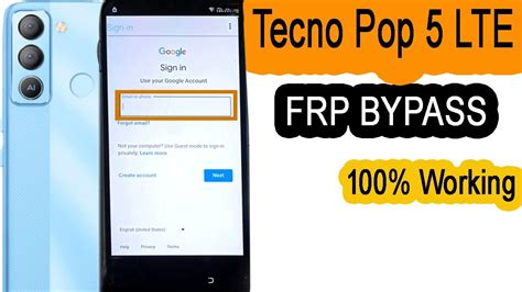 Tecno POP 5 LTE FRP Bypass Android 11 Tecno BD4i BD4a Google