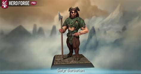 Satyr Barbarian Made With Hero Forge