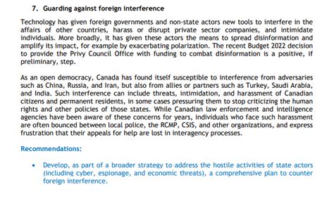 Thomas Juneau On Twitter The Debate On Foreign Interference In Canada