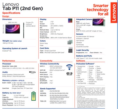 Lenovo Tab P11 Se Actualiza Con Un SoC MediaTek Helio G99 Pantalla De