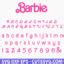 Barbie Font SVG Barbie Alphabet SVG Barbie Letters And Numbers SVG EPS