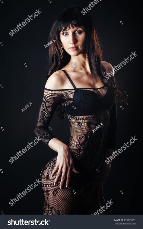Sexy Beautiful Naked Woman Black Erotic Foto Stock 253965952 Shutterstock