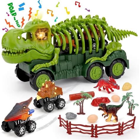 Jouet De Camion De Dinosaure Pour Enfants Transporteur De Voiture