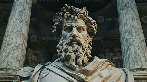 Ai Generado Generativo Ai Estoicismo Concepto Escultura De Un Estoico