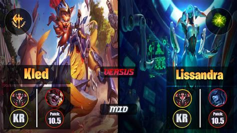 GrandMaster KLED Conqueror Mid VS LISSANDRA Grandmaster KR Patch