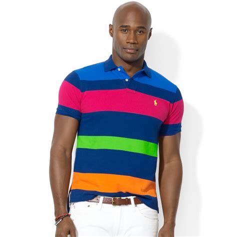 Lyst Ralph Lauren Polo Big And Tall Classic Fit Multi Striped Mesh