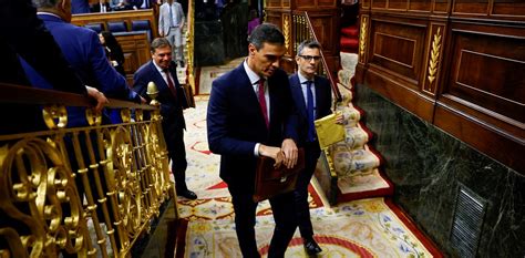 en su discurso de investidura Pedro Sánchez defendió la amnistía al
