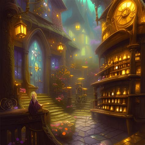 Magical Potion Shop By Thomas Kinkade Brian Froud Creative Fabrica