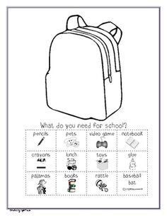 Image Result For Esl Pack Up Back Pack Clip Art School Supplies For