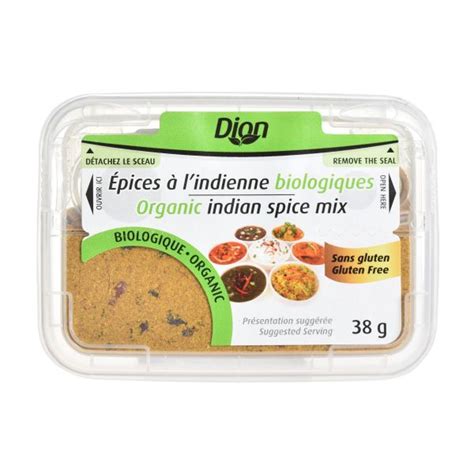 Épices à l Indienne Biologique Dion Herbes Épices Aliments du Québec