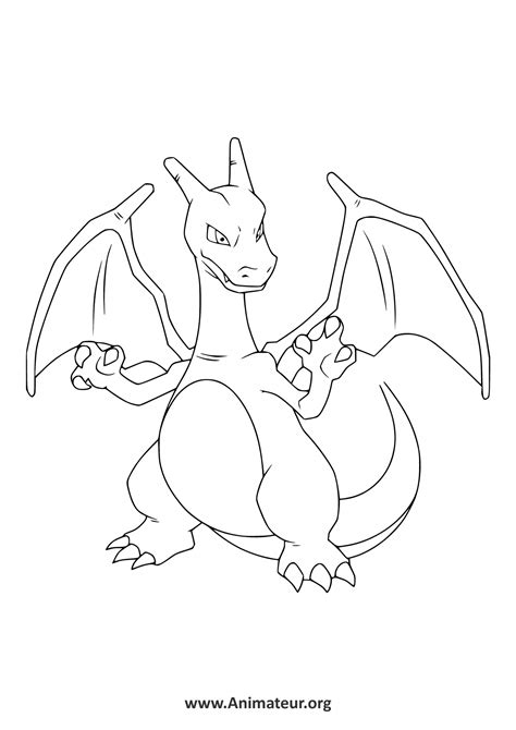 Coloriage Dracaufeu Pokemon à Imprimer My Xxx Hot Girl