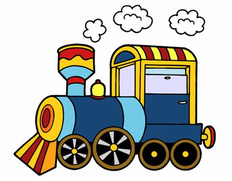 Dibujo De Locomotora De Vapor Pintado Por En Dibujos Net El D A
