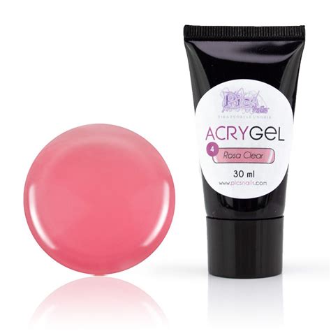 Acrygel Gel Acrilico Rosa Clear 4 30g Pics Nails