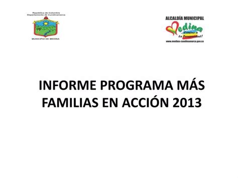 Ppt Informe Programa M S Familias En Acci N Powerpoint