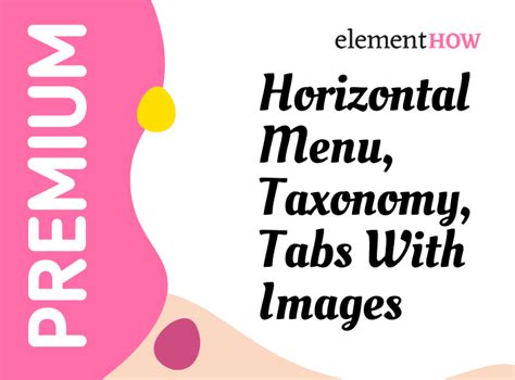 Elementor Horizontal Scroll Menu Taxonomy Tabs With Extra Features