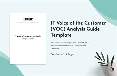 It Voice Of The Customer Voc Analysis Guide Template In Word Pdf