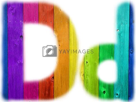The Letter D Rainbow Background By Frankljunior Vectors Illustrations