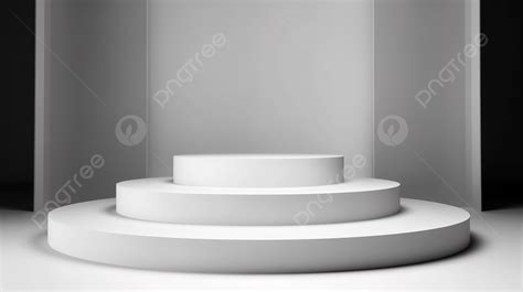 Minimalist Podium In D Rendering Background Minimal Scene D Scene