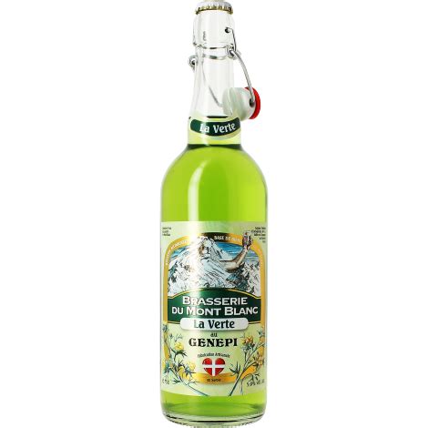 Bière verte du Mont Blanc 75 cl Bière au génépi brasserie du Mont Blanc