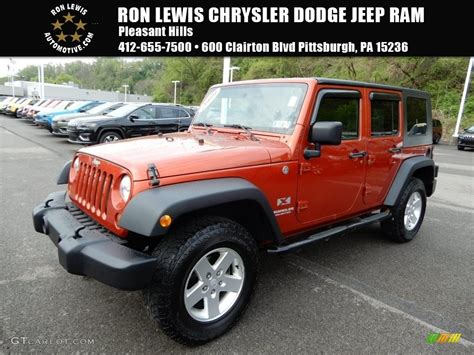 2009 Sunburst Orange Pearl Jeep Wrangler Unlimited X 4x4 127108323