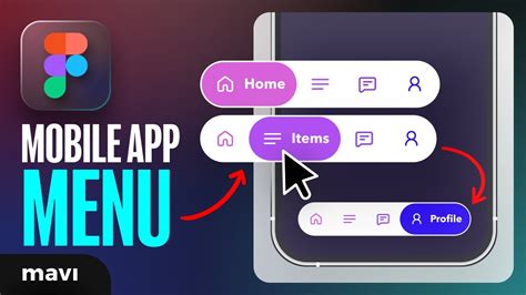 Create An Interactive App Navigation Menu In Figma Youtube