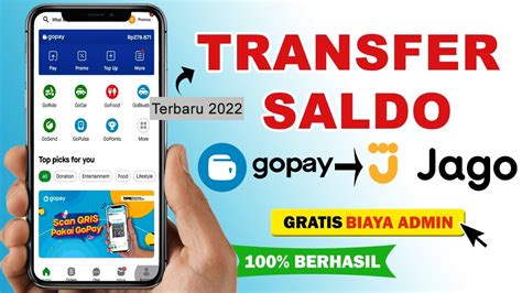 Cara Transfer Saldo Gopay Ke Bank Jago Tanpa Biaya Admin Gratis Kirim