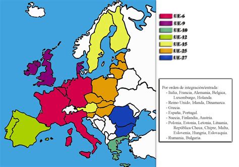 Clases de Ciencias Sociales Mapas de La Unión Europea
