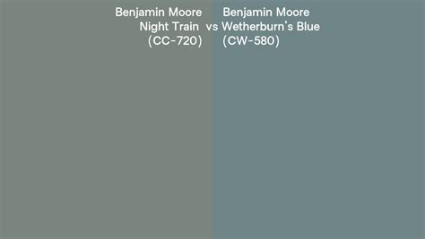 Benjamin Moore Night Train Vs Wetherburn S Blue Side By Side Comparison