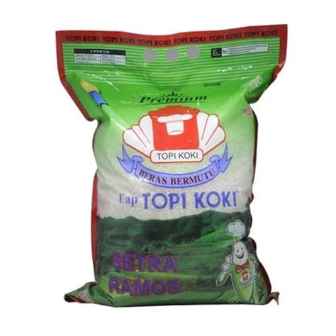 Jual BERAS TOPI KOKI SENTRA RAMOS 5 KG BERAS PREMIUM Shopee Indonesia