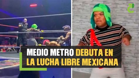 Medio Metro debutó en la lucha libre