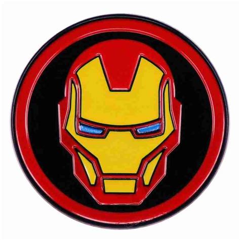 Iron Man Round Mask Enamel Pin Distinct Pins
