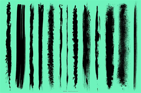 100款毛笔PS笔刷 Stroke Photoshop Brushes