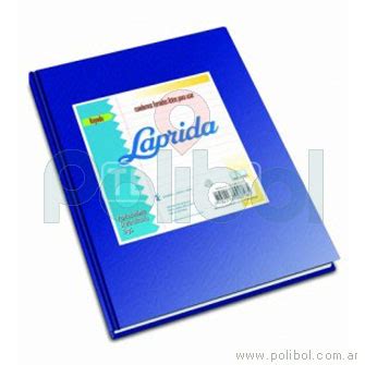 Cuaderno Forrado De Hojas Rayadas Azul Laprida Polibol