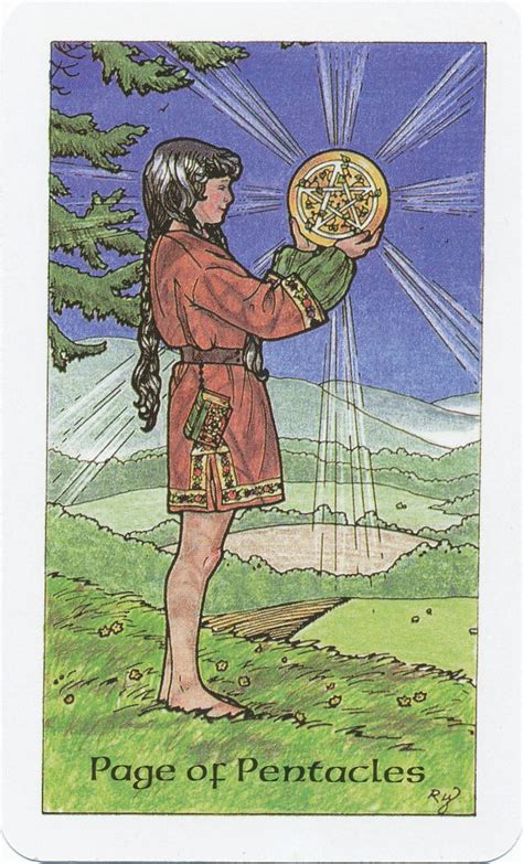 Page Of Pentacles Tarot Image Pentacles Tarot Tarot Page Of Pentacles