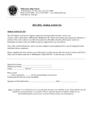Fillable Online School Profile Millennium High School Fax Email Print
