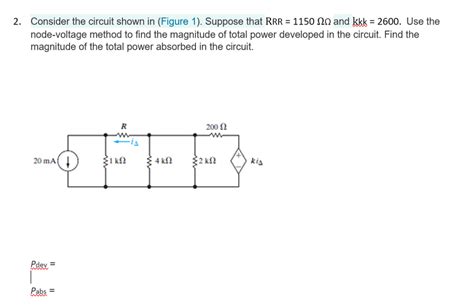 consider the circuit shown in the figurefigure 1 supp