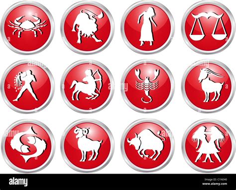 Set Of Zodiac Signs Stock Photo Alamy