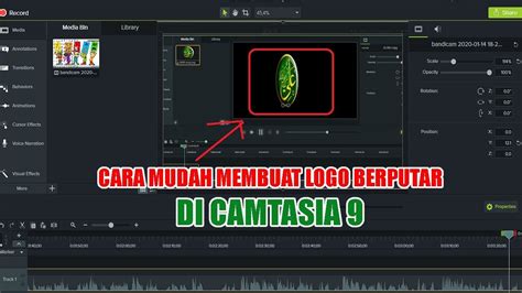 CARA MUDAH MEMBUAT LOGO BERPUTAR DI CAMTASIA 9 YouTube