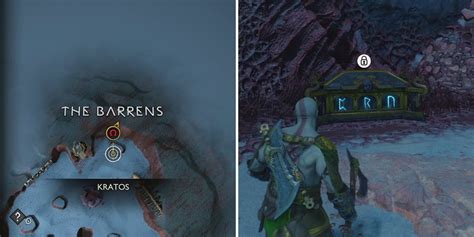 God of War Ragnarok Localização dos Baús Nornir nas Terras Áridas