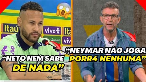 TRETA FEIA NETO ATACA NOVAMENTE NEYMAR NAO TEM RESPONSABILIDADE É