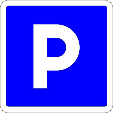 Panneau Parking Autocollant Vinyl Waterproof L 200 X H 200 Mm