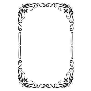 A Paper Size Floral Border A Border Borders Paper Png Transparent