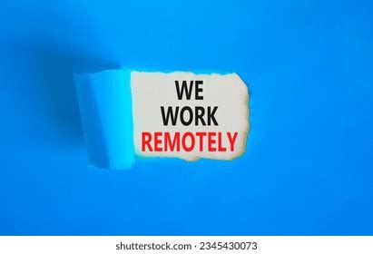 We Work Remotely Symbol Concept Words Stock Photo Shutterstock